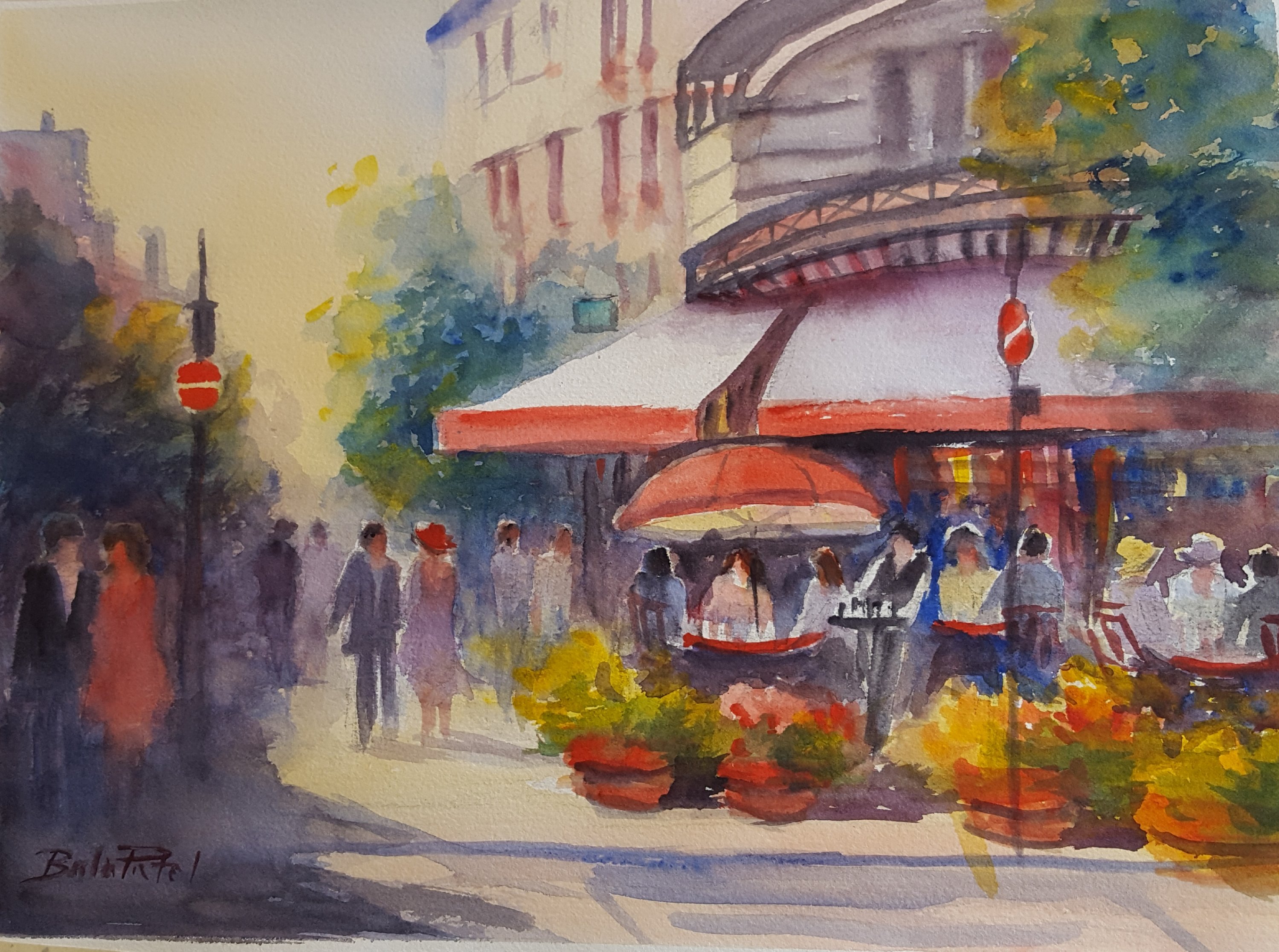 Cafe Charlot. Paris (taken) – "Magic of water colours"